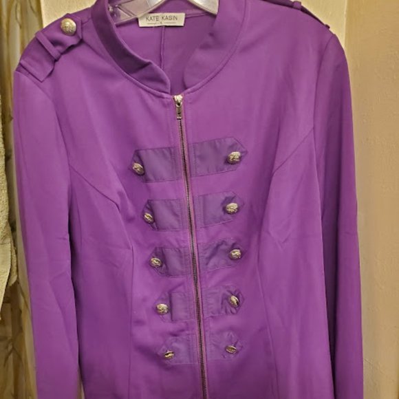 Kate Kasin | Jackets & Coats | Kate Kasin Women Purple Victorian ...